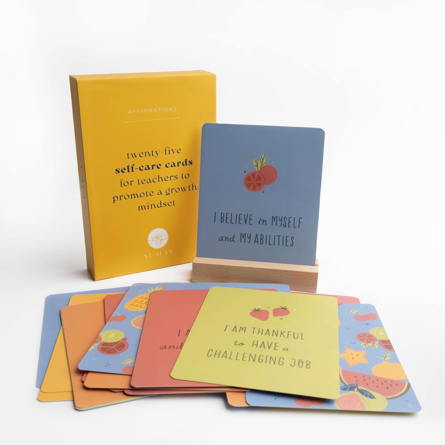 Amazon.com: Affirmation Cards for Teachers, 25 Motivational Self Care ...