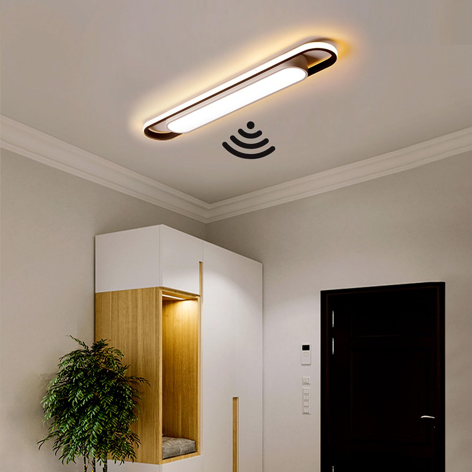 Motion Activated Indoor Ceiling Fluorescent Light LED Ceiling Light