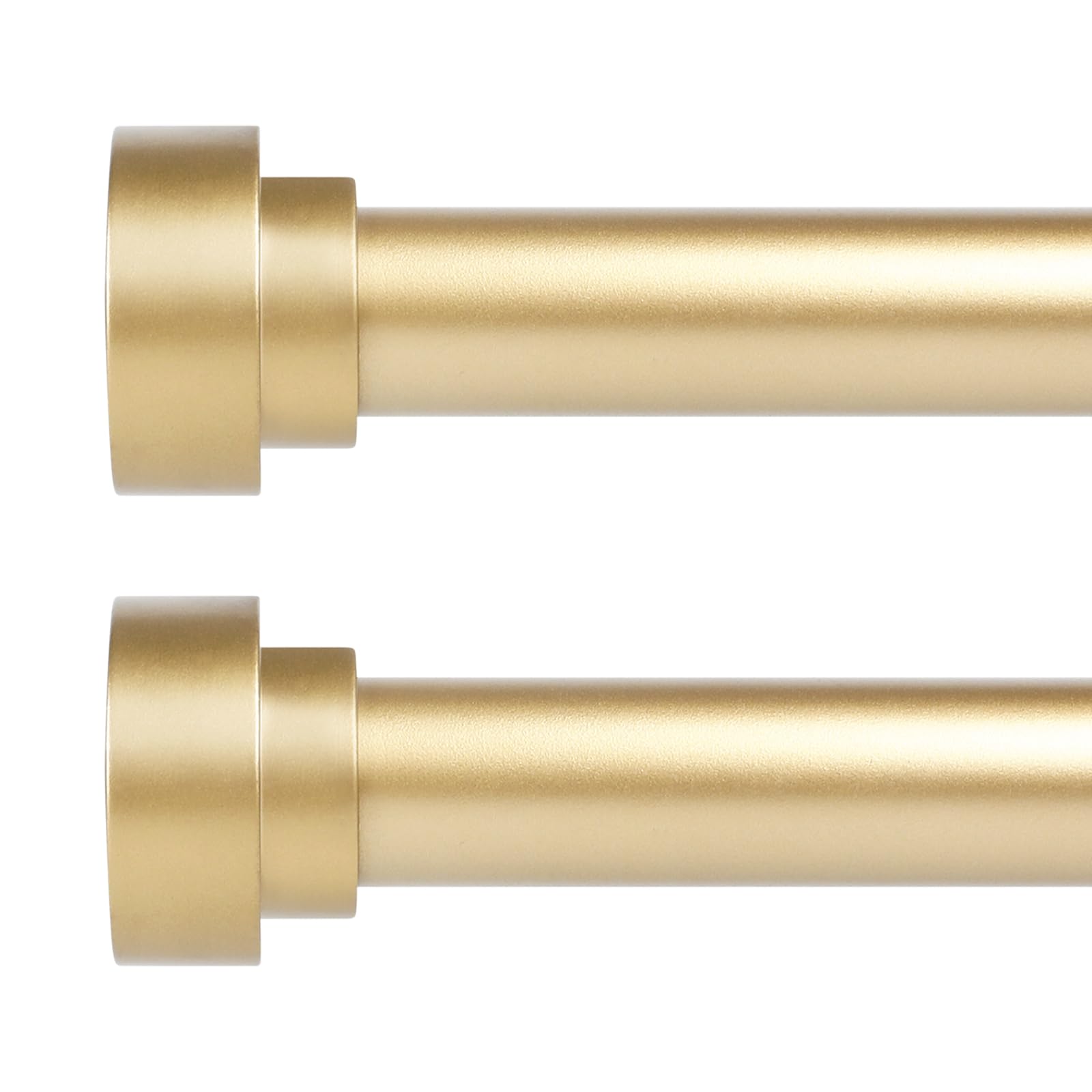Amazon.com: HEI! DEAR 2 Pack Gold Curtain Rods 18 to 60 Inch(1.5-5ft),1 Inch Heavy Duty Curtain ...