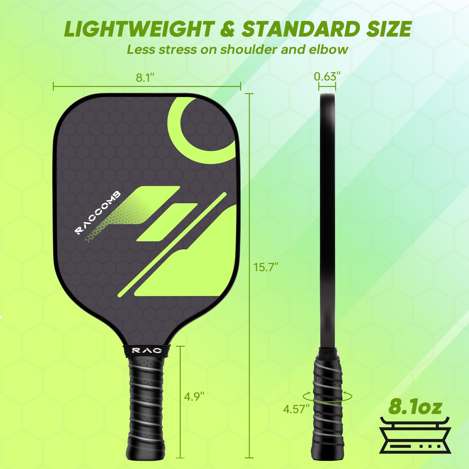 Snapklik.com : Carbon Fiber Pickleball Paddles - Graphite Pickleball ...