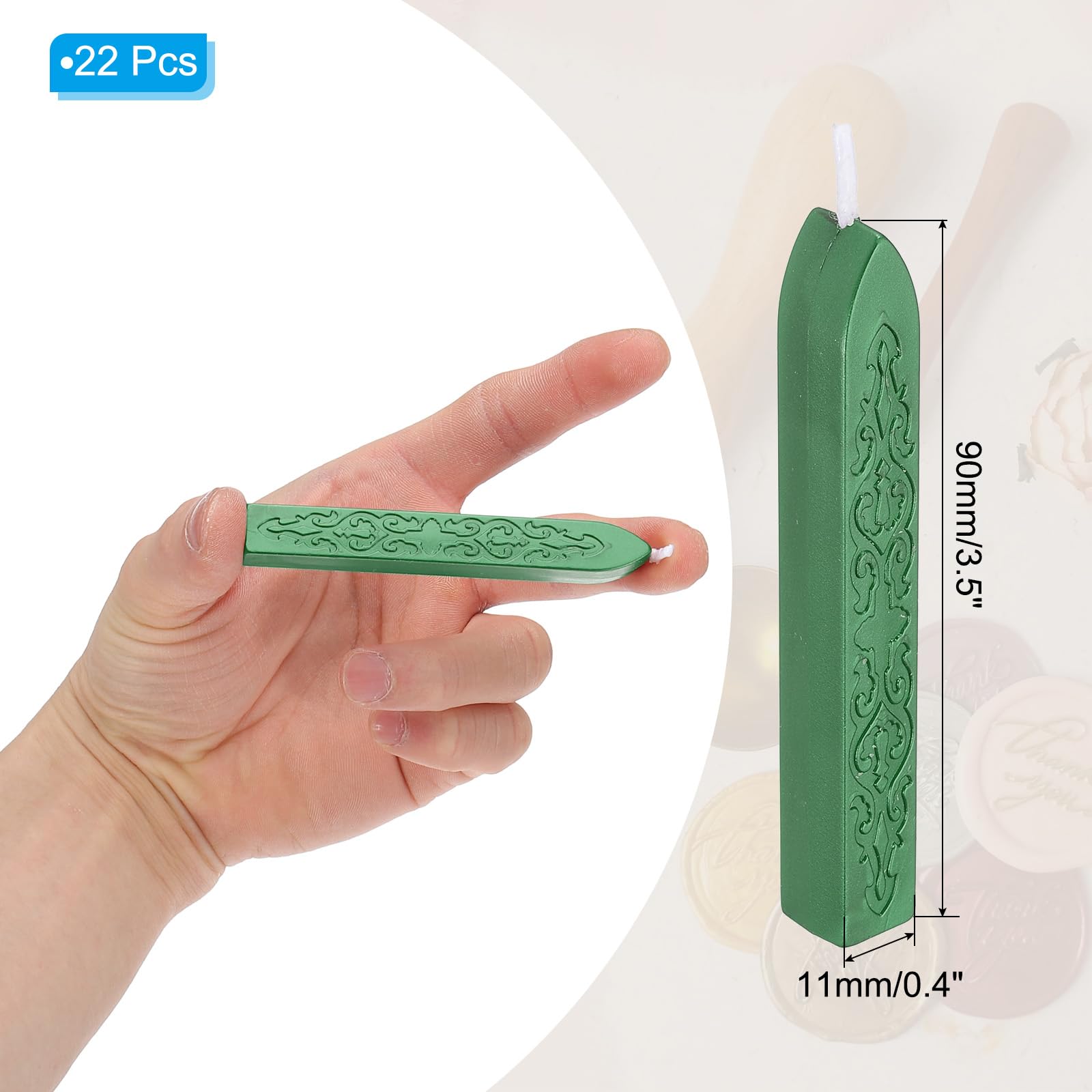 PATIKIL Wax Seal Sticks, 22 Pack Sealing Wax Sticks Sealer for Stamp ...