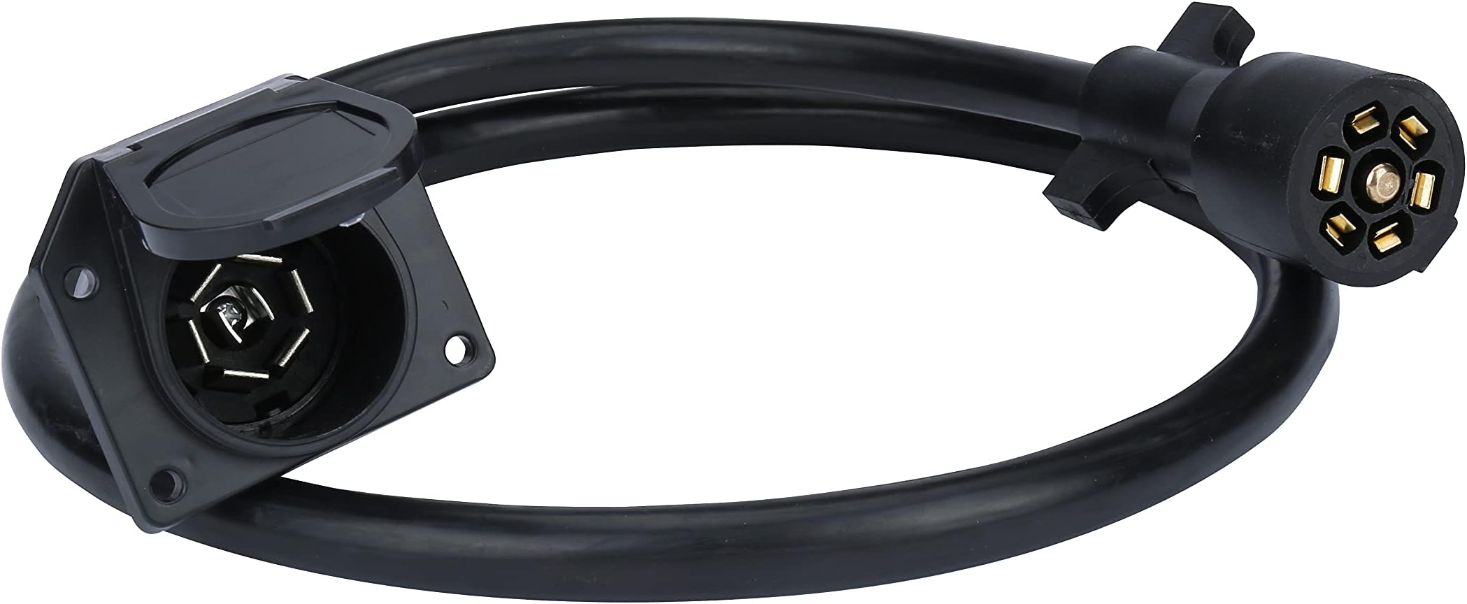 Amazon.com: Leisure Cords 7-Way Trailer Extension Cord Wire 6 Ft - 7 ...