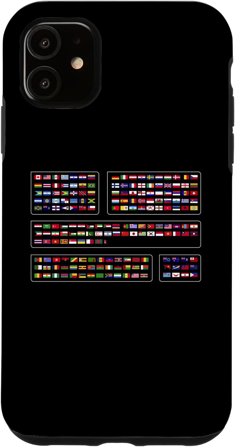 Amazon.co.jp: iPhone 11 World Flags - World Flags World Map Smartphone ...