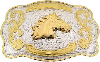 Amazon.com: Horse Head Large Huge Rodeo Western Gold Tone Belt Buckle ...