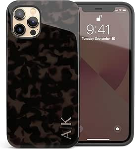 Amazon.com: Artisticases Custom Tort Tortoiseshell Initials Name Case, Personalized Name Case ...