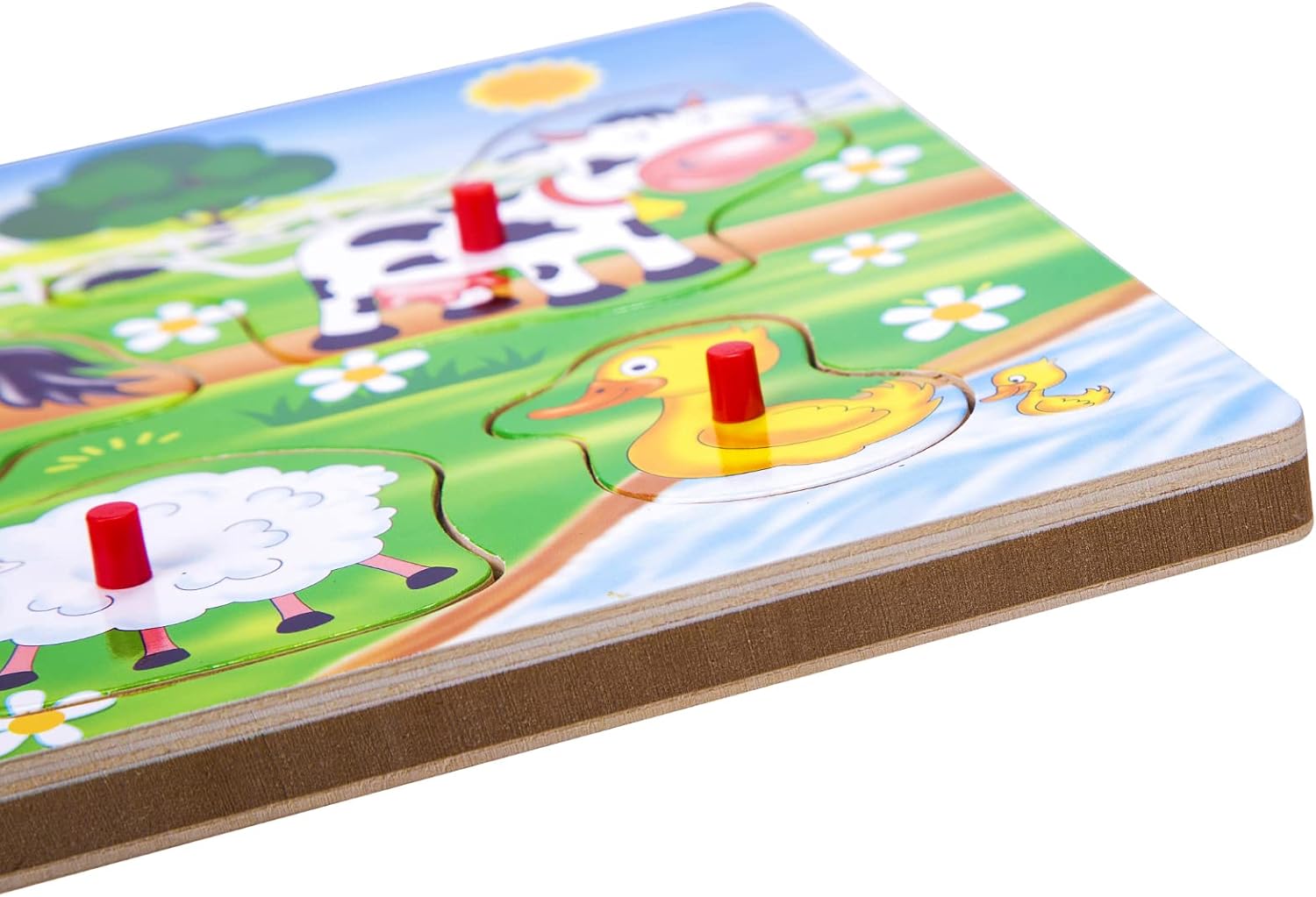 Farm Animals Sound Puzzle, Wooden Peg Puzzles with Australia | Ubuy