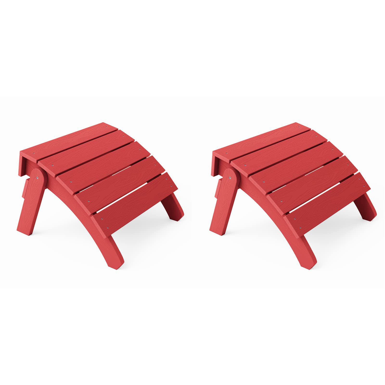 Amazon.com: YEFU Adirondack Ottoman Set of 2, Patio Foot Rest, Weather ...