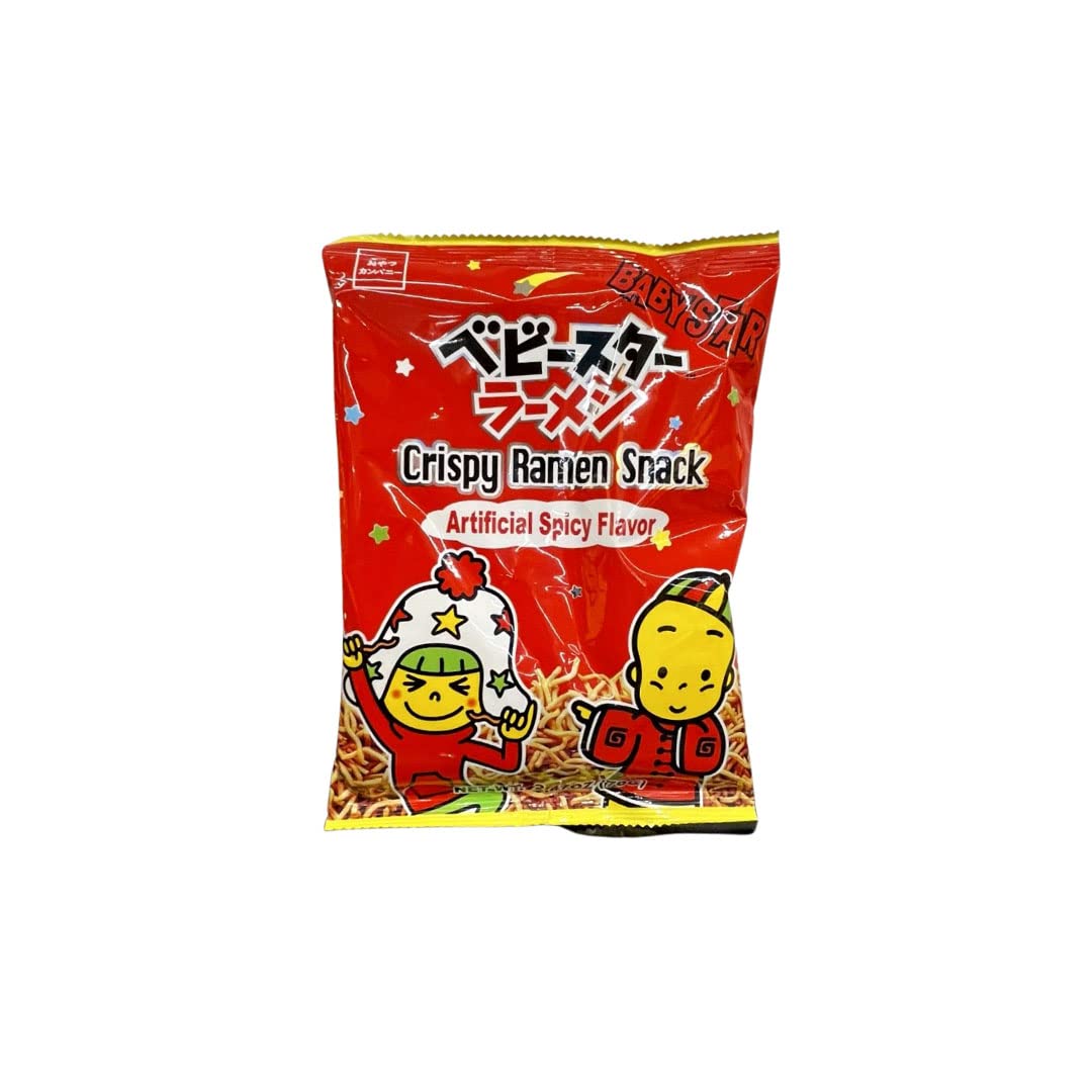 Amazon.com : Crispy Ramen Snack Artificial Spicy Flavor (2.47oz). Spicy ...