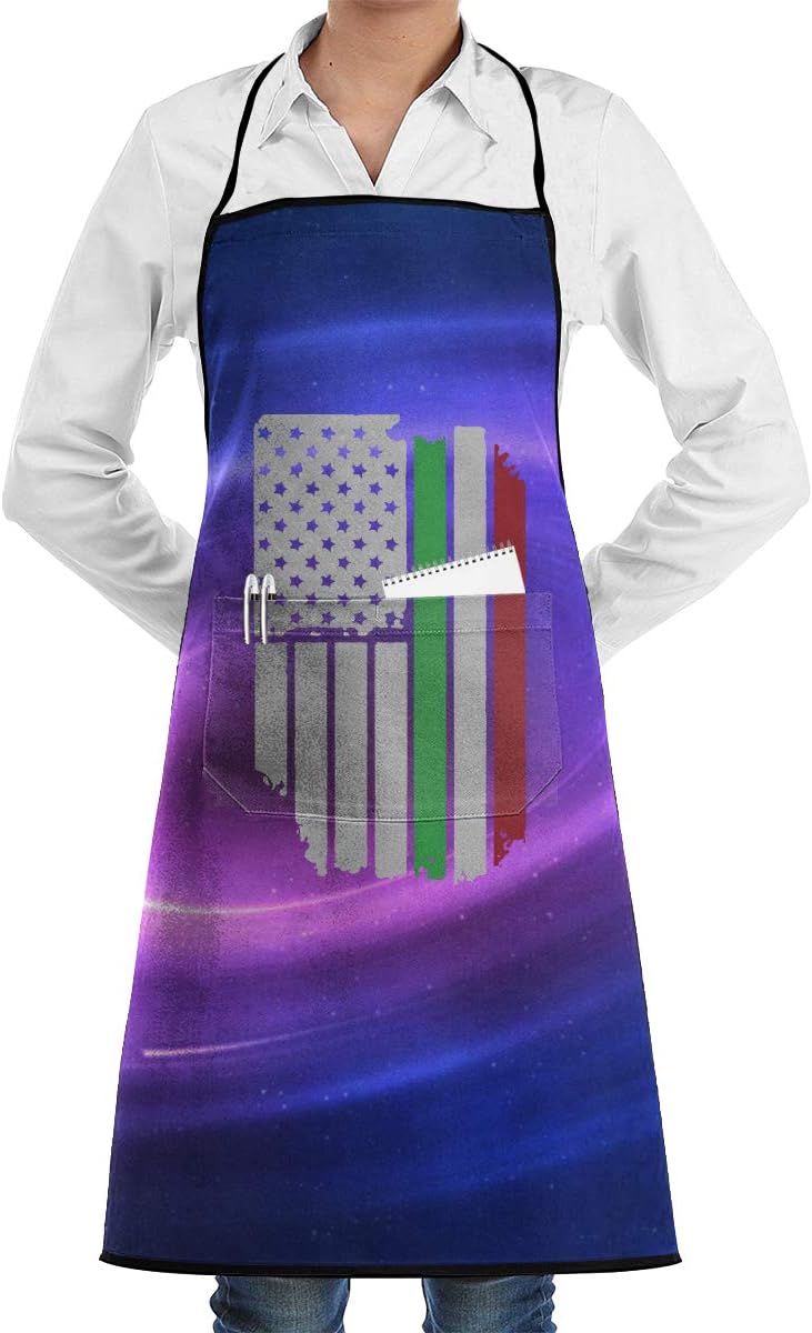 Amazon.com: Italian American Flag Full Length Bistro Apron Adjustable ...