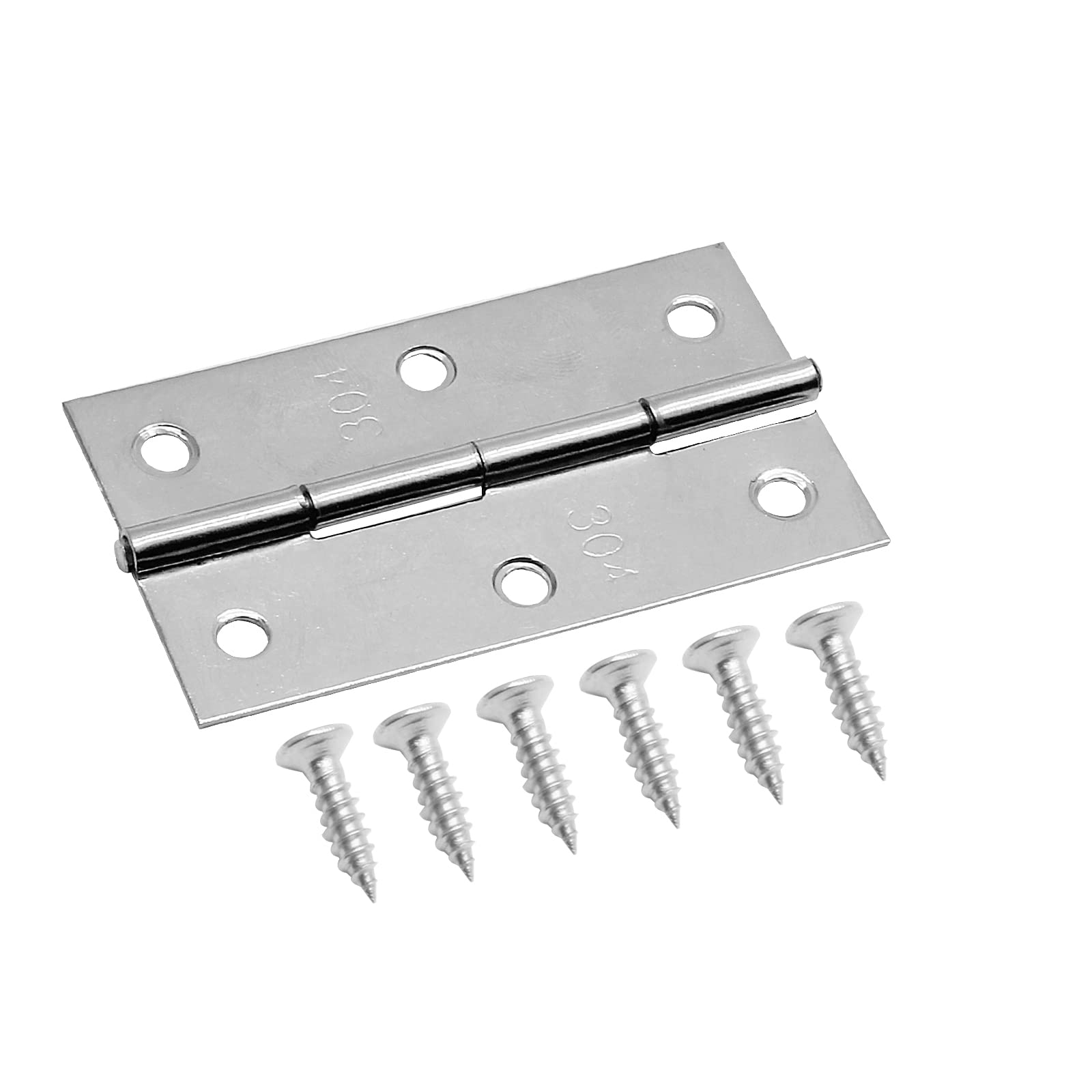 Snapklik.com : Piutouyar 6Pack Butt Hinge 3 Inch Mini Hinges 304 ...