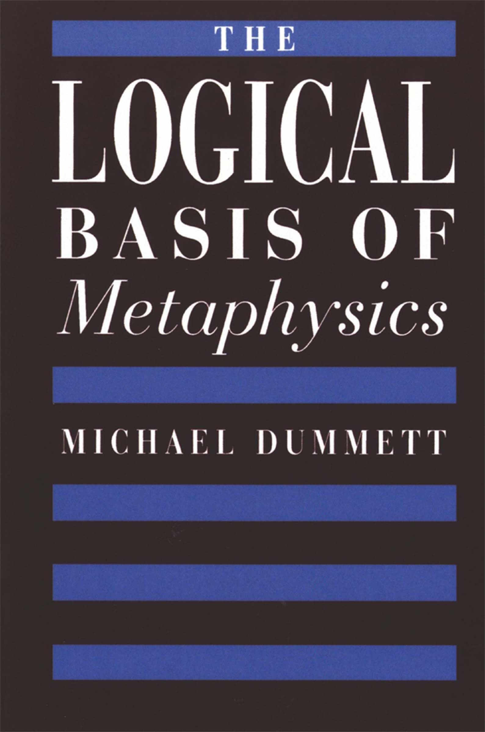 Amazon.com: The Logical Basis of Metaphysics (The William James ...