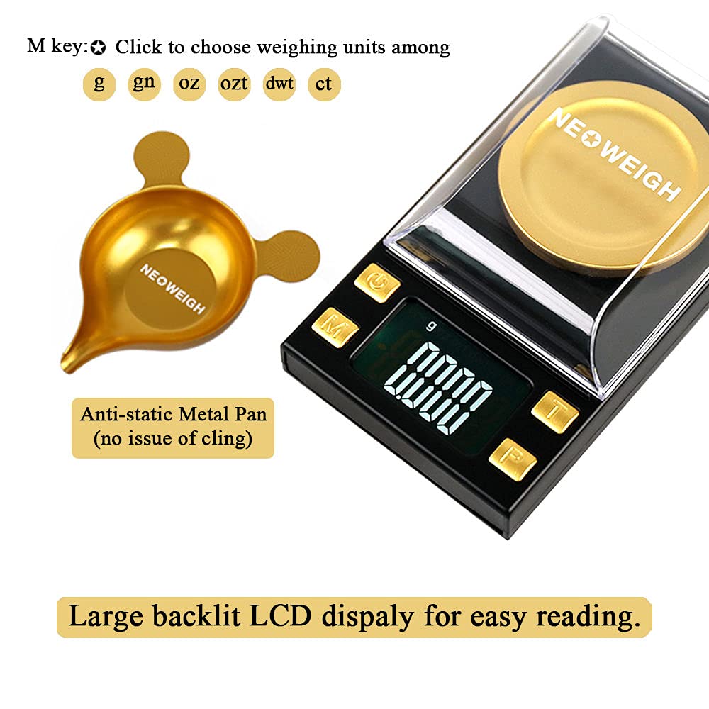 Snapklik.com : NEOWEIGH Milligram Scale, Mg Scale 50g X 0.001g, Non ...