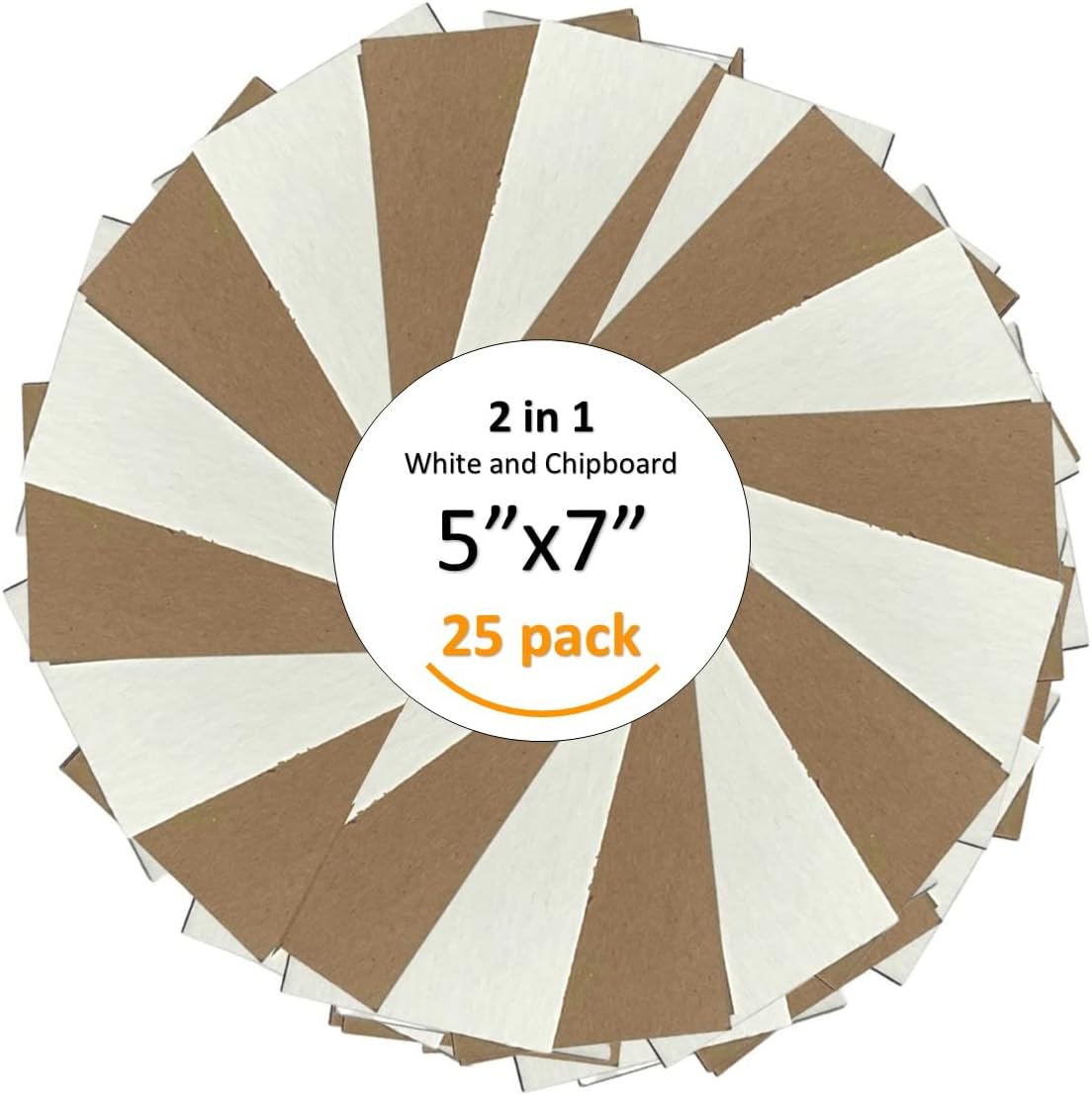 Amazon.com : Creative Picture Frames 5x7-inch Chipboard with White ...