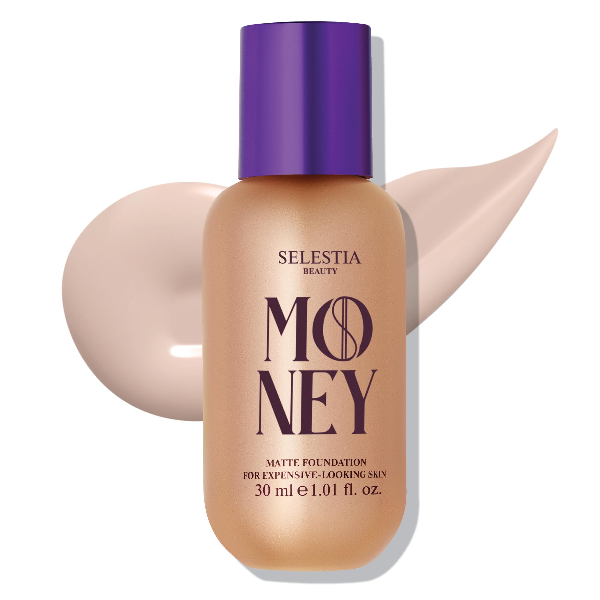 Amazon.com : SELESTIA BEAUTY Matte Foundation Money - Long-Lasting ...