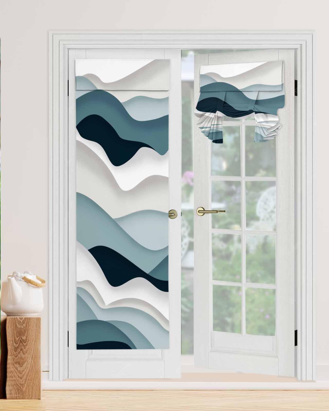 Ocean Wave Glass Entry Doors
