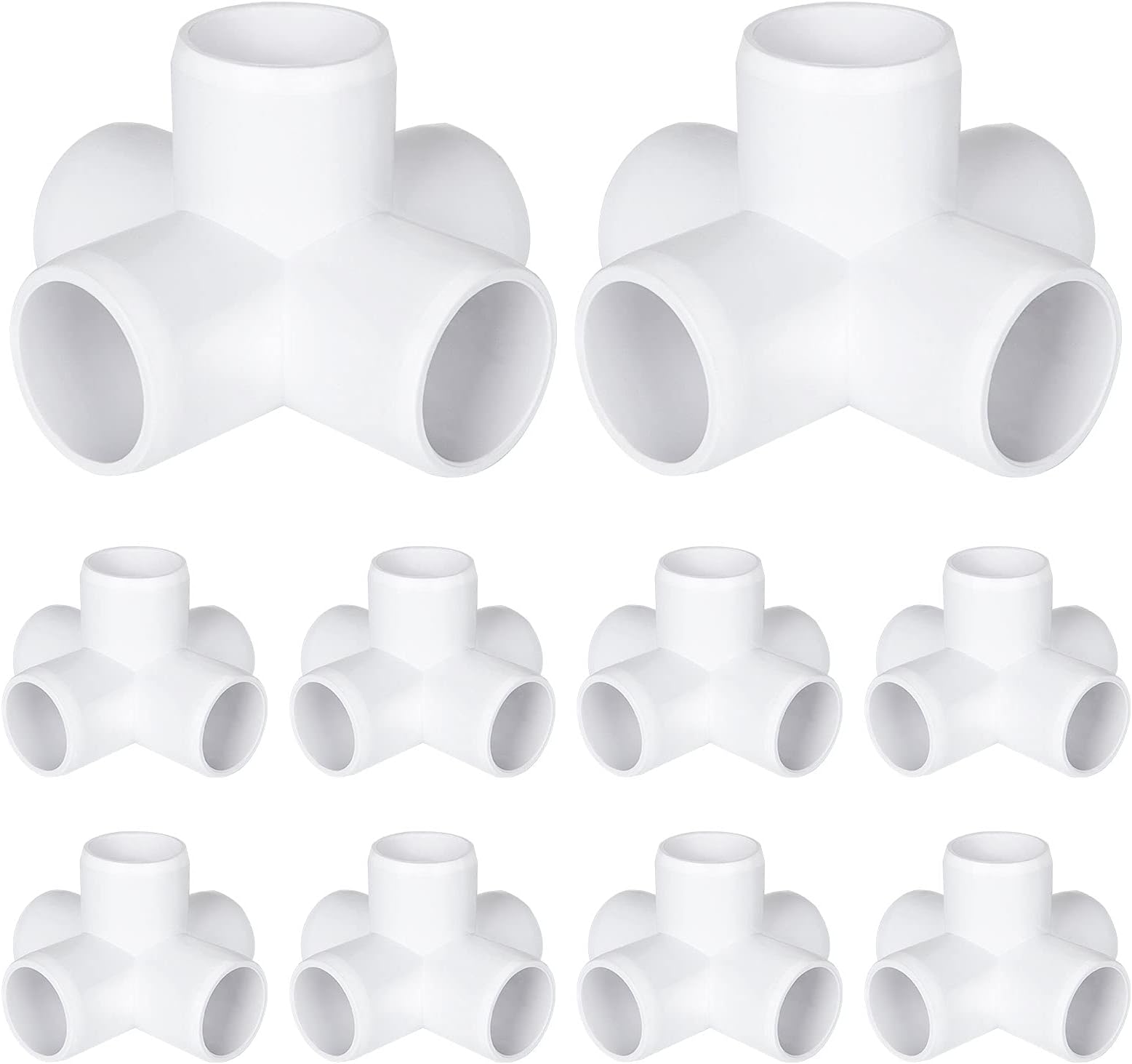 1/2 Inch 45 Degree Elbow PVC Fitting, 30 Pack 2 Way Furniture Grade PVC ...