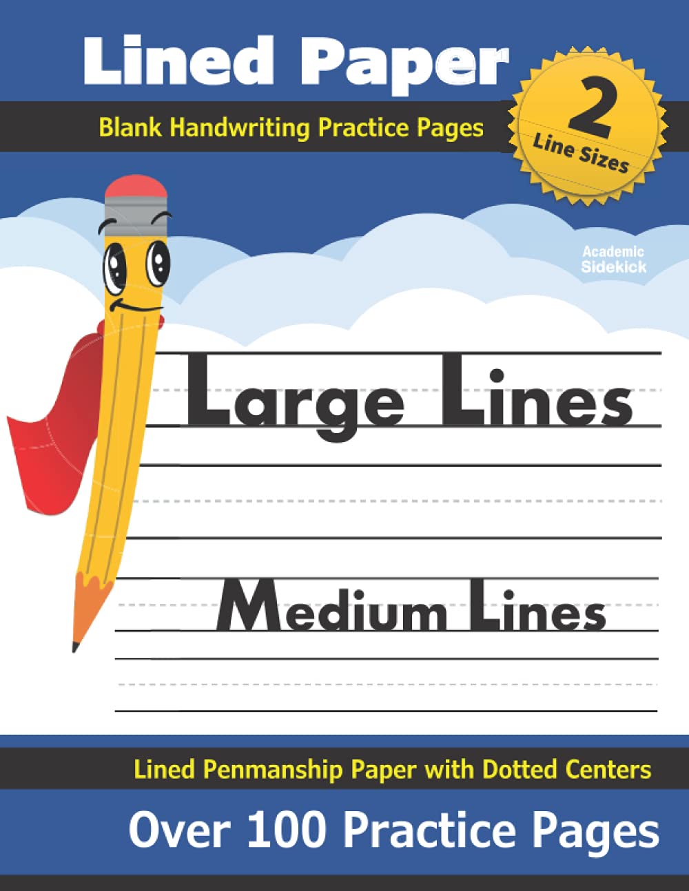 Handwriting Practice Pages: 2 Line Sizes! - Start with Large Lines ...