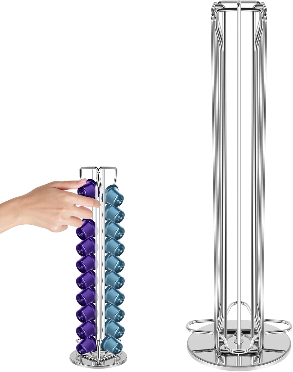 Coffee Pod Holder, 360° Rotation Coffee Pods Storage Organizer Stand ...