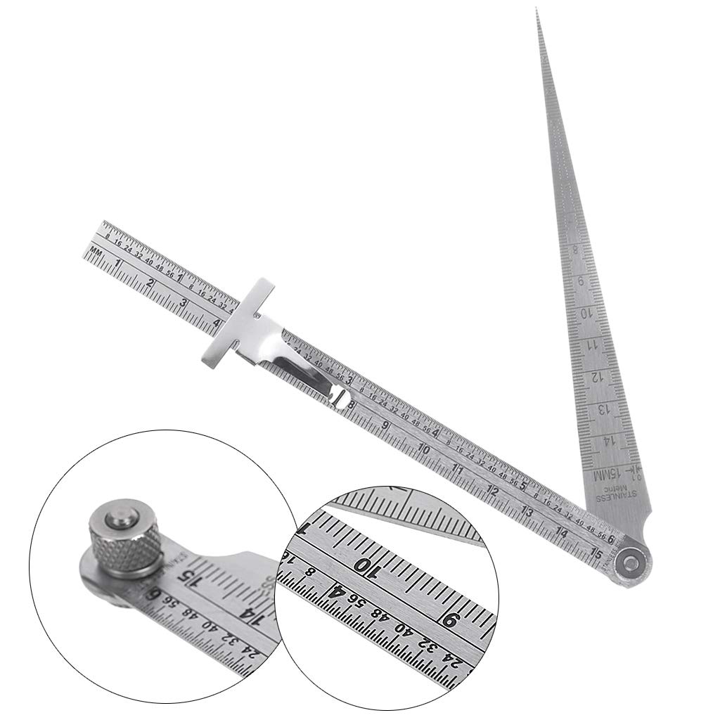 Gap Gauge Taper - Stainless Steel Depth Ruler & Hole Inspection Tool ...