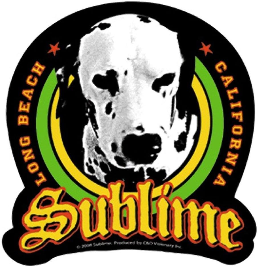 Amazon.com: Sublime - Lou Dog on Black with Long Beach California ...
