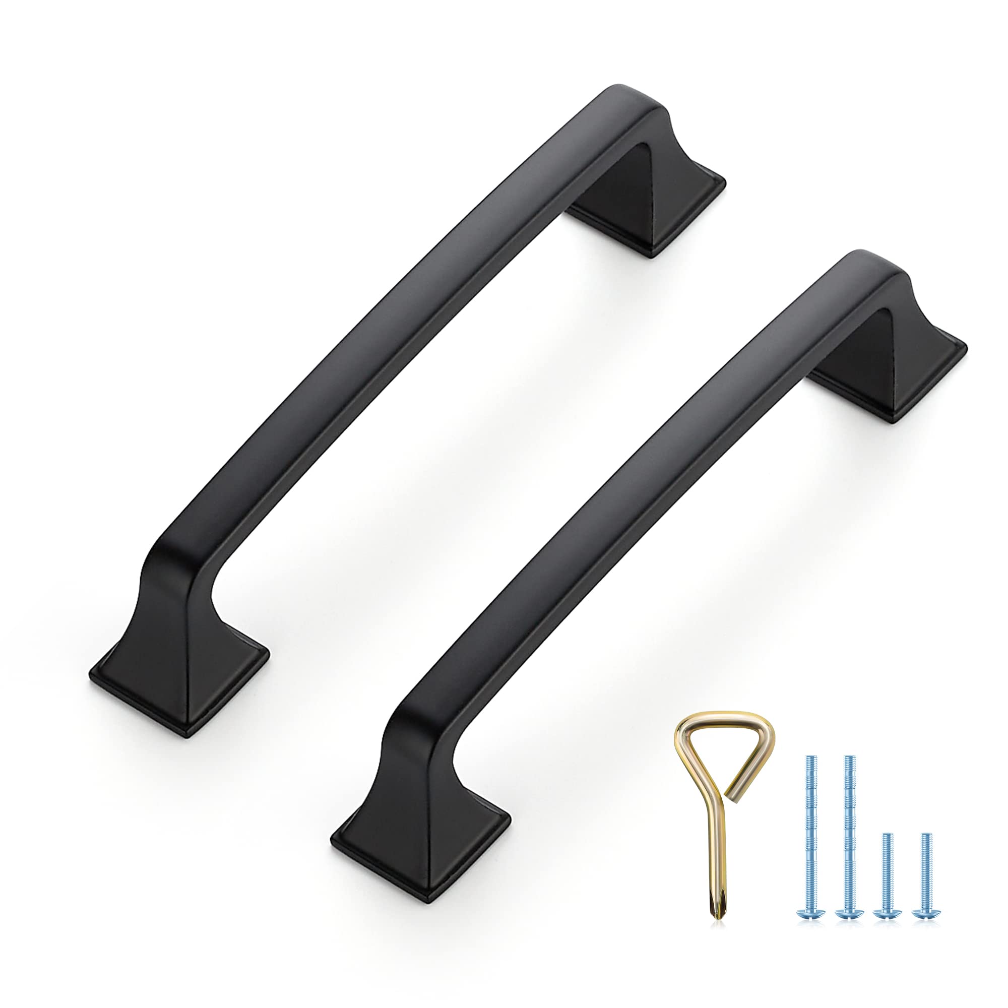 Ravinte 10PCS Pack Matte Black Kitchen Cabinet Handles Drawer Pulls 5 ...