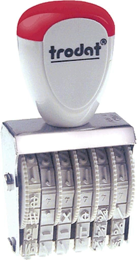 Amazon.com : Saim Automatic Numbering Machine, 5 Wheels Self Inking ...