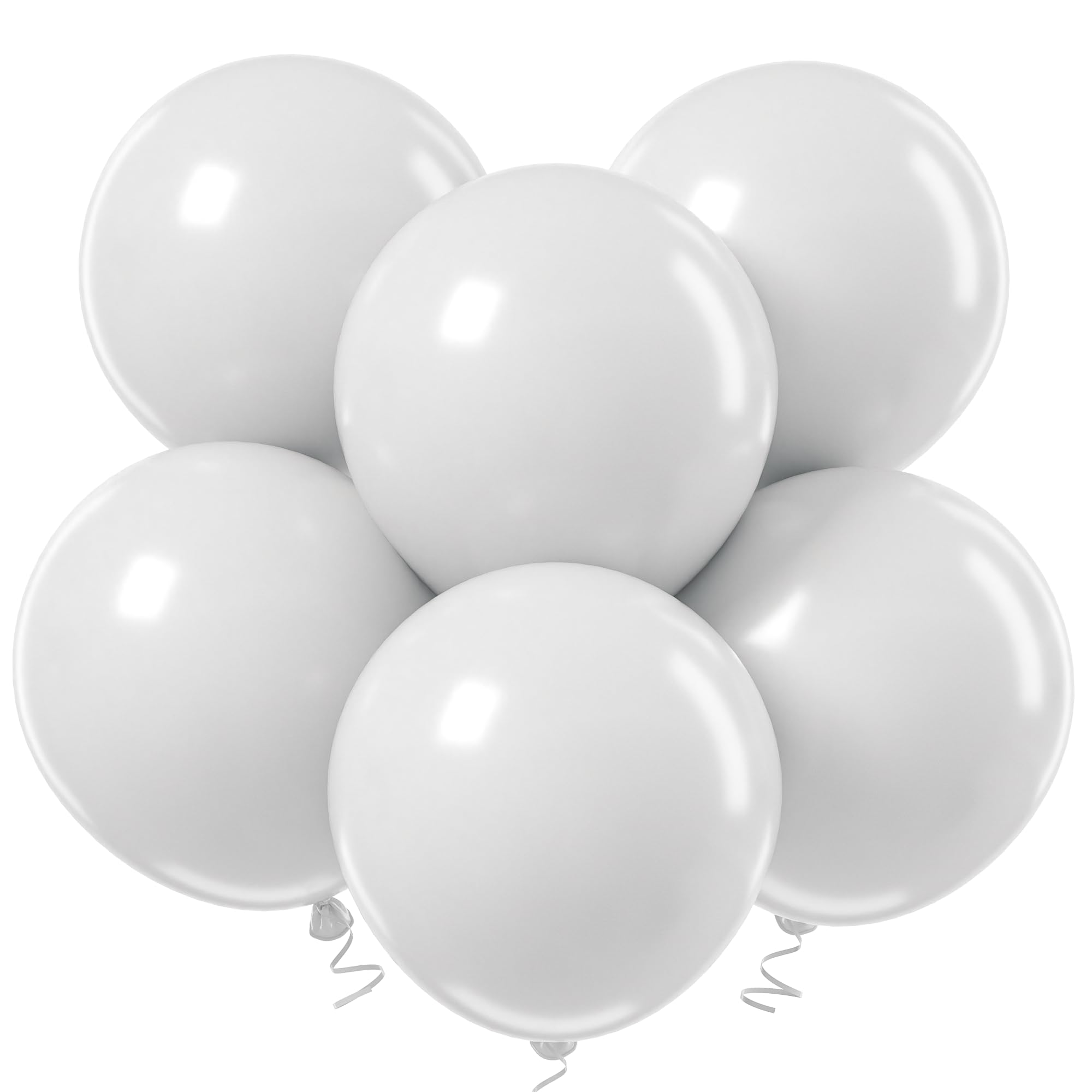 Amazon.com: ADOINBY 18 Inch White Balloons - 35Pcs Large Thick White ...