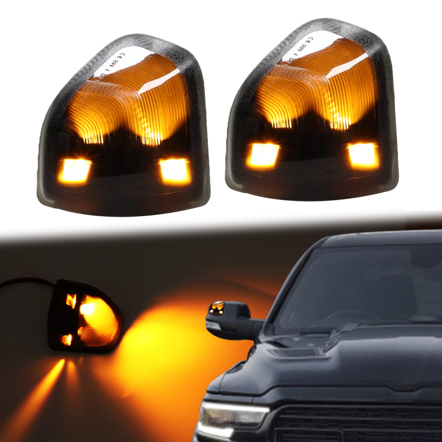 Snapklik.com : XTAUTO LED Side Mirror Turn Signal Light Left And Right ...
