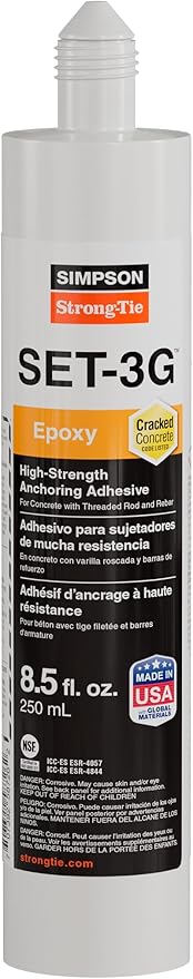 Simpson Strong-Tie SET-3G10 High-Strength Epoxy Anchoring Adhesive for ...