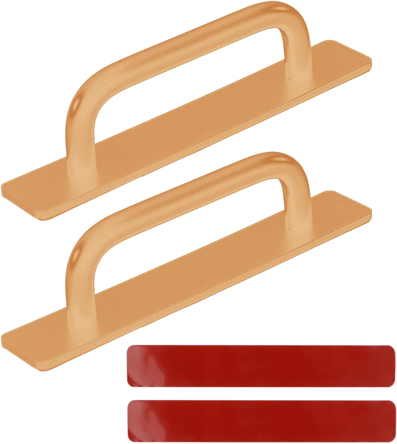 2 Pack 150X25mm Self Adhesive Door Pull Handles, Self Stick No-Drill ...