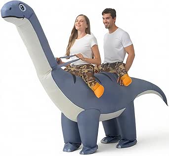 Amazon.com: Inflatable Dinosaur Costume 2-Person for Adults, Conjoined ...