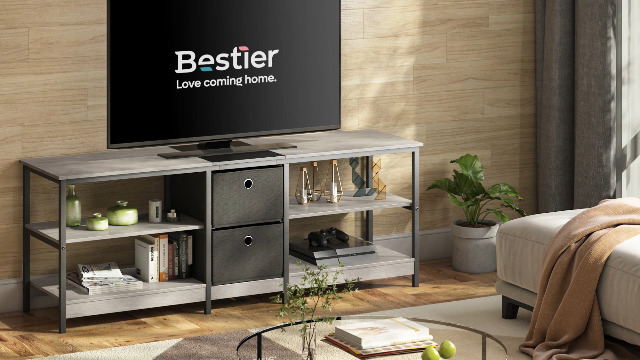 Watch TV stand with storage on Amazon Live