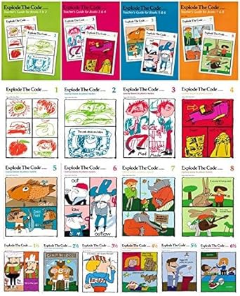Explode the Code 18 Books SET: Book 1-8 & Teacher's Guides & Book 1 1/2 ...