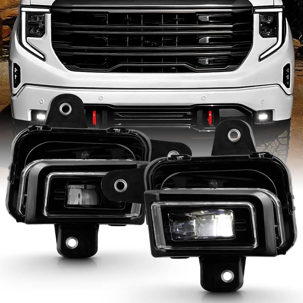 Snapklik.com : For 2023 2024 2025 GMC Sierra 1500 LED Front Bumper Fog ...