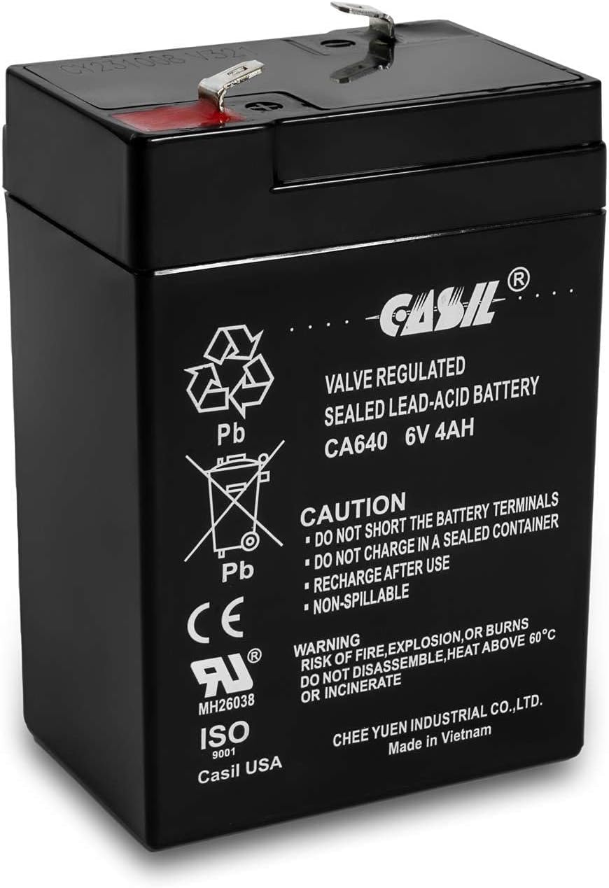 Amazon.com: Casil 6V Battery, Rechargeable Emergency Light Battery 6 ...