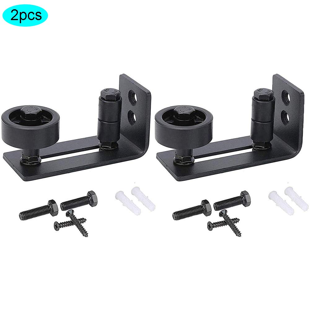 Buy 2 PCS Barn Door Floor Guide, Sliding Door Track, Adjustable Floor ...