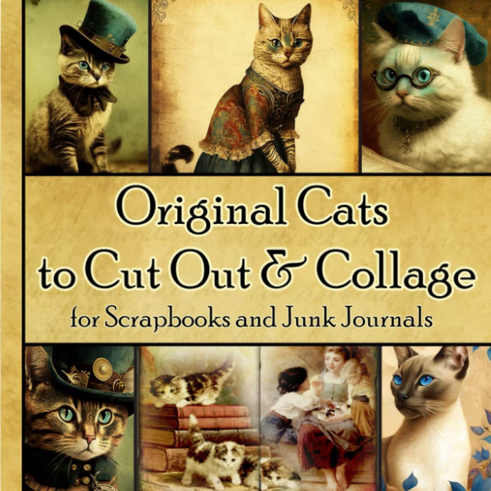 Original Cats to Cut Out & Collage: Vintage Design Collection for ...