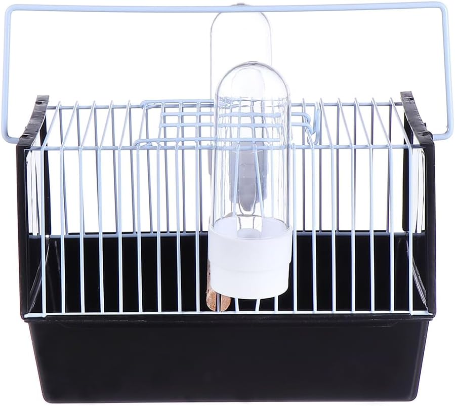 Amazon.com : POPETPOP Small Bird Cage with Feeding Water Bottle and ...