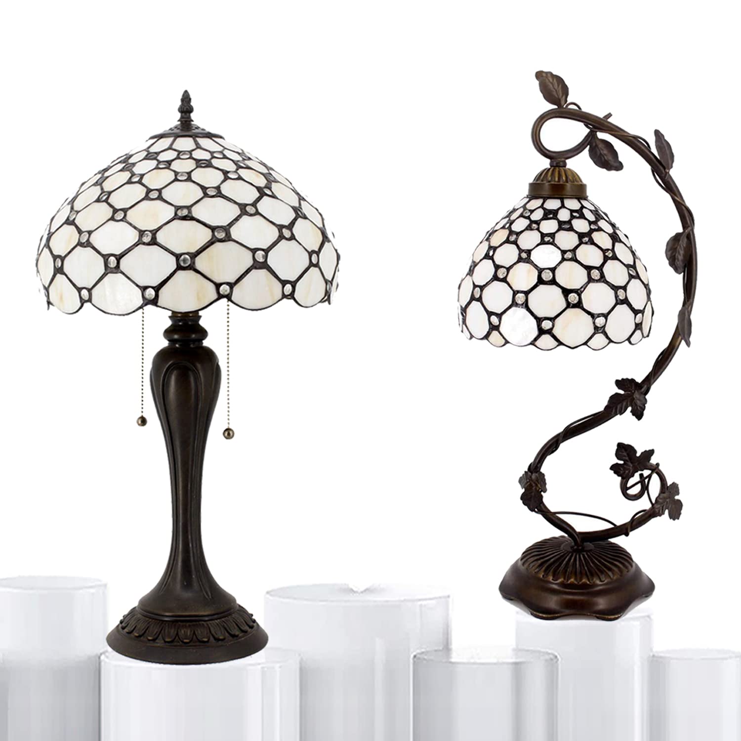 Tiffany Lamp Series Stained Glass Style Lampshade Decorative Living ...