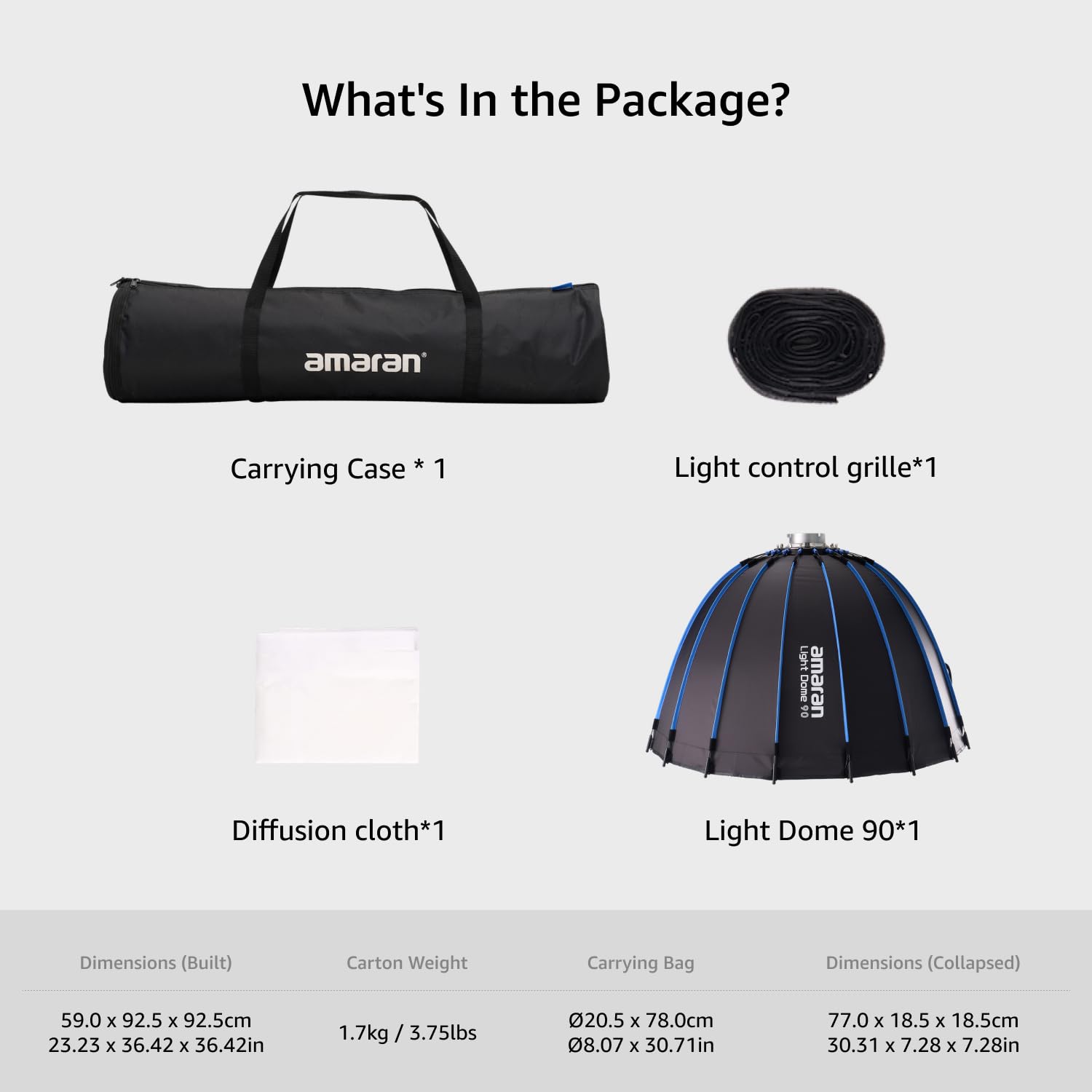 Amazon.co.jp: amaran Octa Dome 90 | 90cm大型八角形ソフトボックス