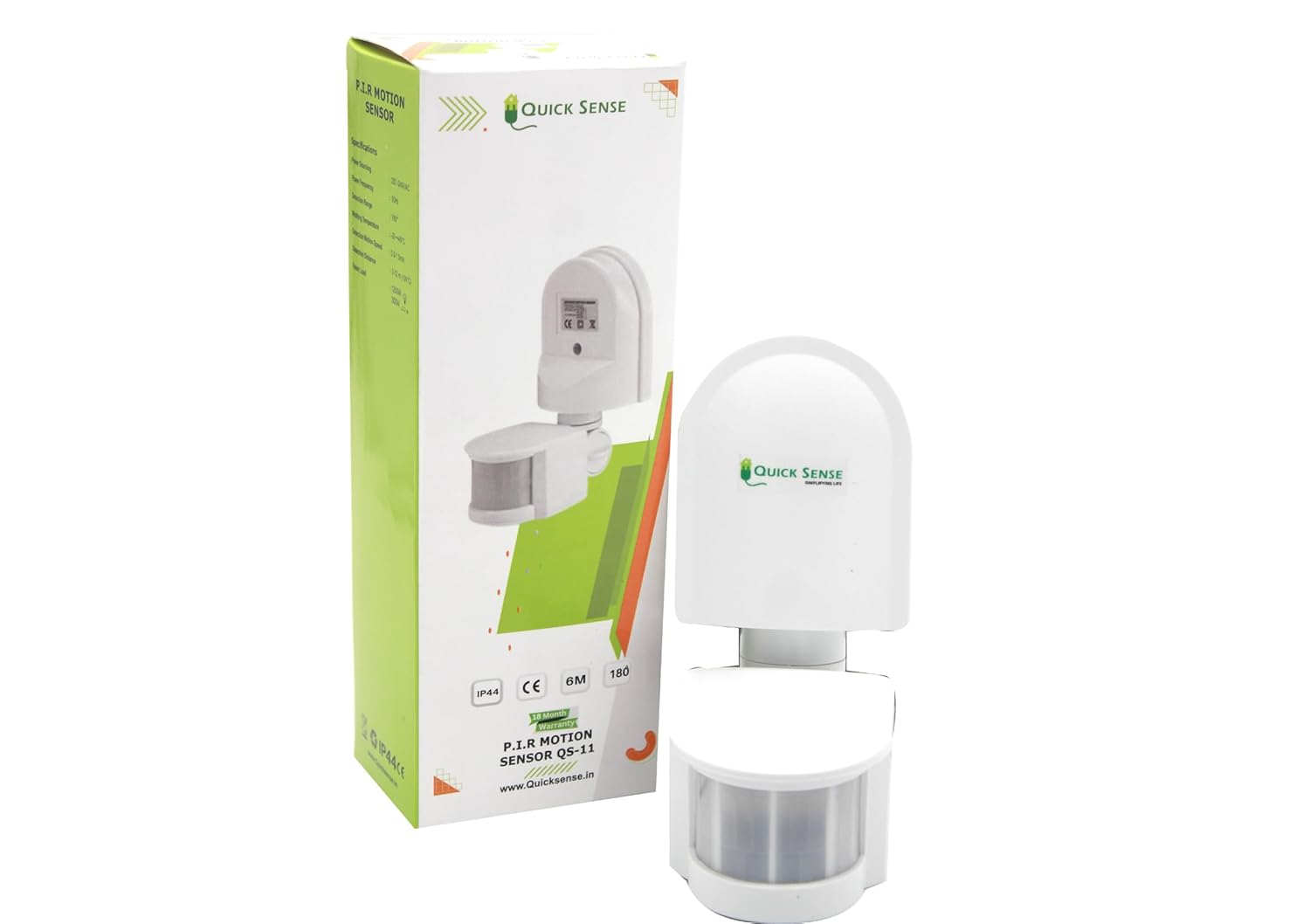 Quick Sense (Qs-11): 180` Wall-Mount LUX , Time , Sensitivity ...