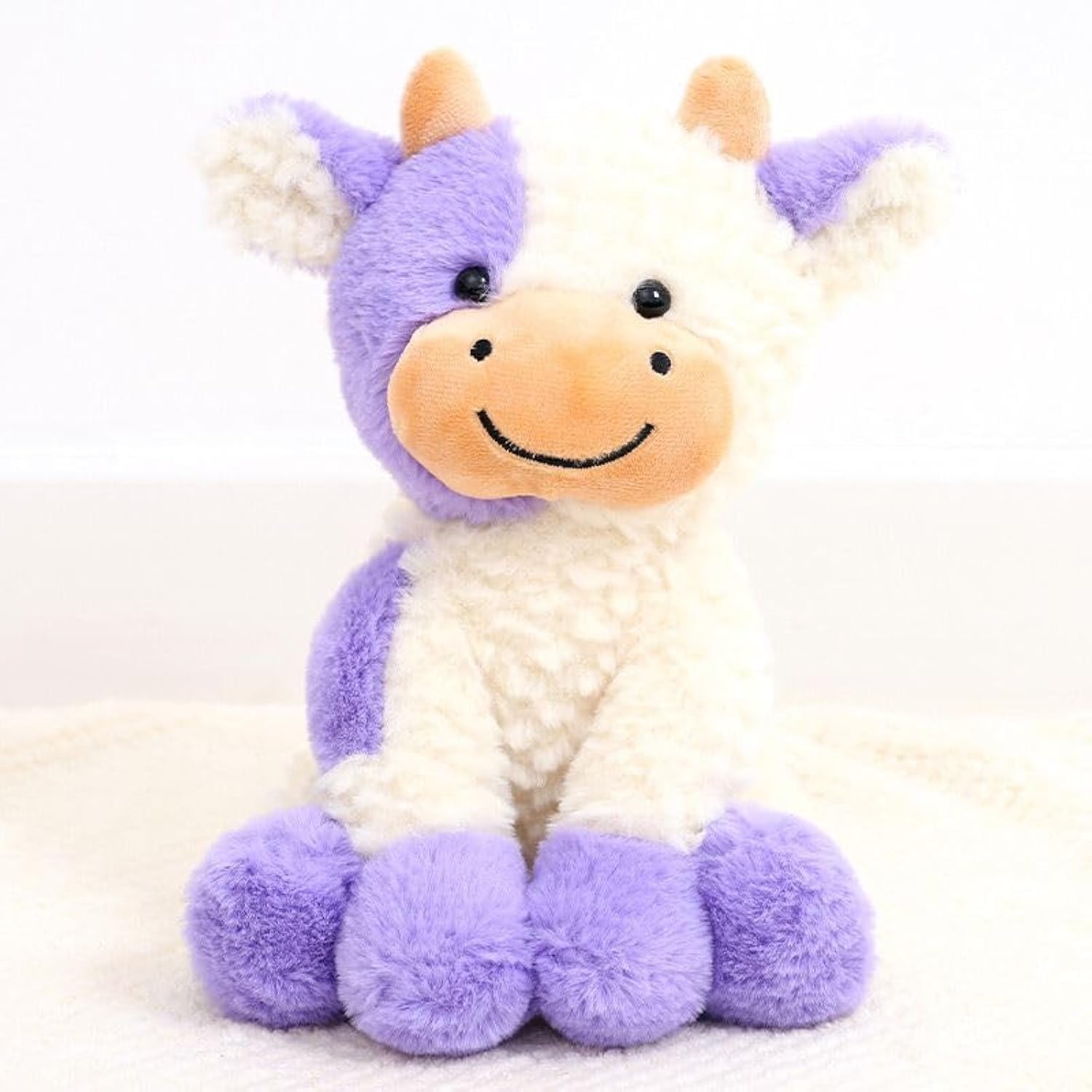 Amazon.com: YUKOUQIAN Cow Stuffed Animal Cute Cow Plush Doll Toy 9 inch ...