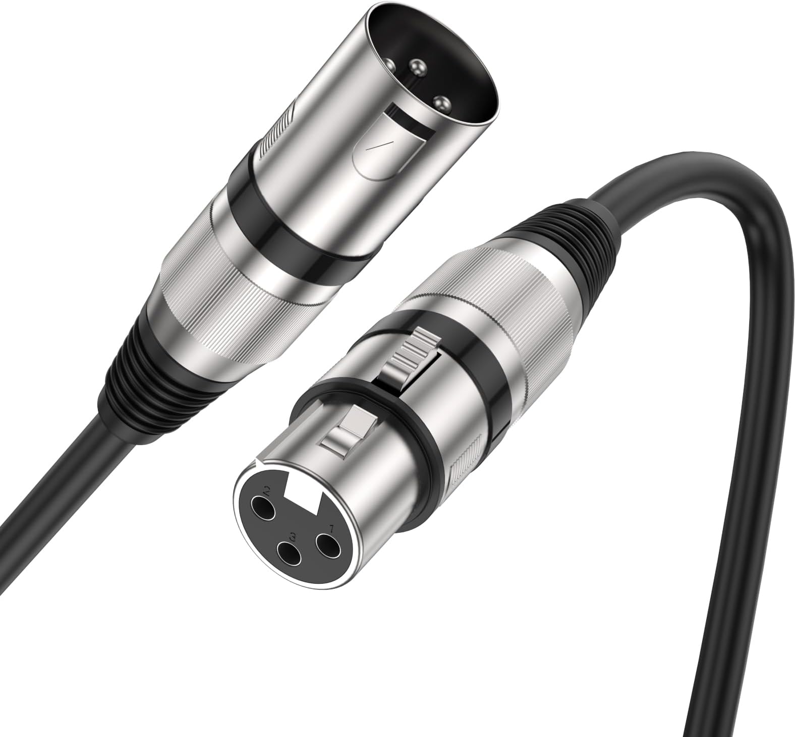 MOSWAG XLR Cable, XLR Cable Male to Female Balanced 3 Pin Microphone ...