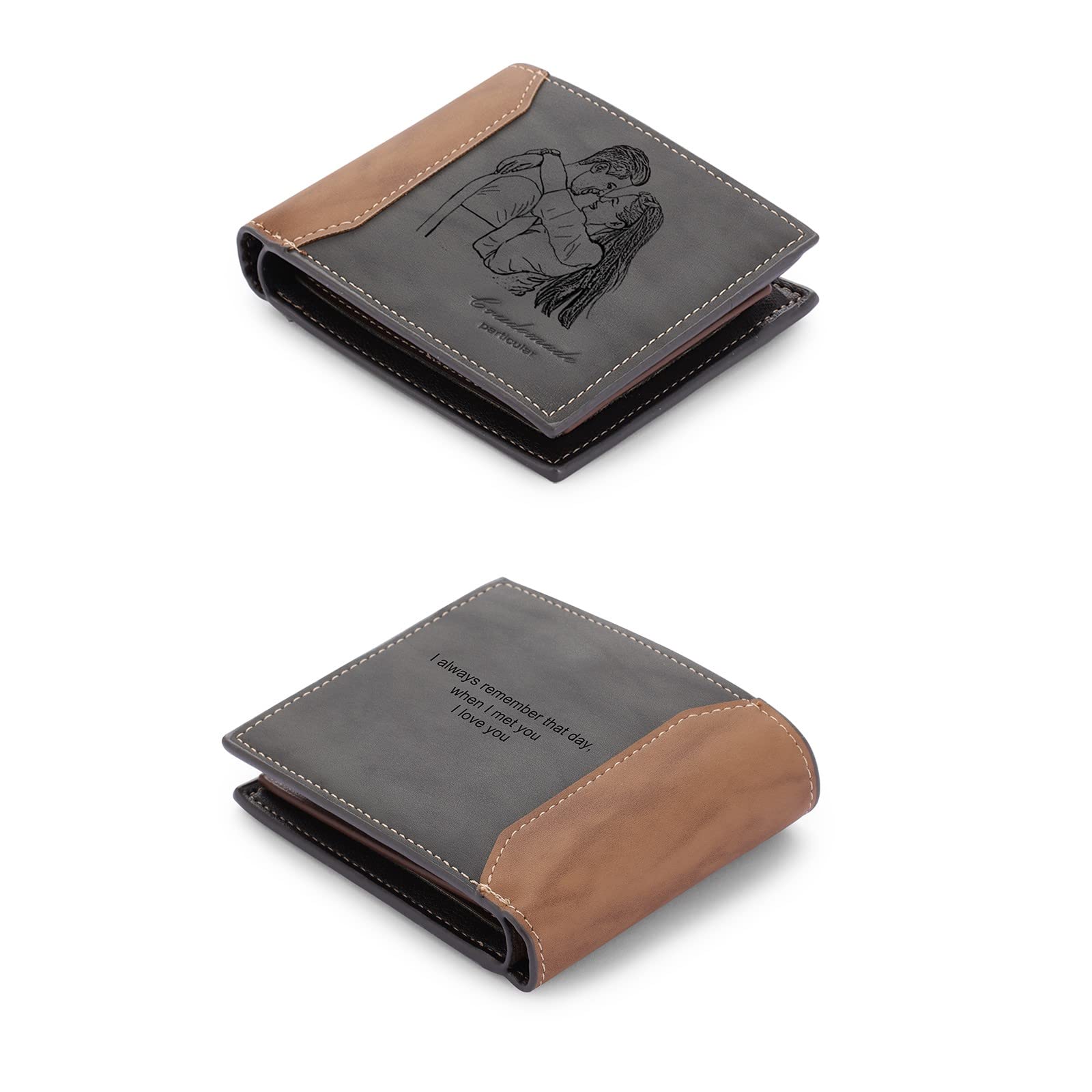 Amazon.com: Bycuss Custom Wallets for Men Personalized Photo Wallets ...