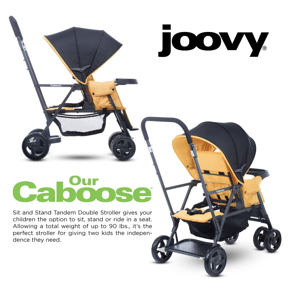 Joovy Caboose Sit And Stand Stroller, Solid Print Black | atelier-yuwa ...