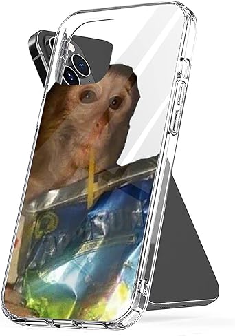 Amazon.com: Phone Case Monkey Accessories Sipping TPU Caprisun Protect ...