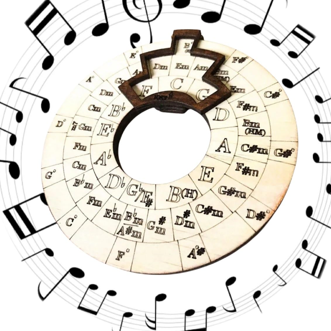 Buy EPMANNWooden Melody Tool, Circle Wooden Wheel and Musical ...