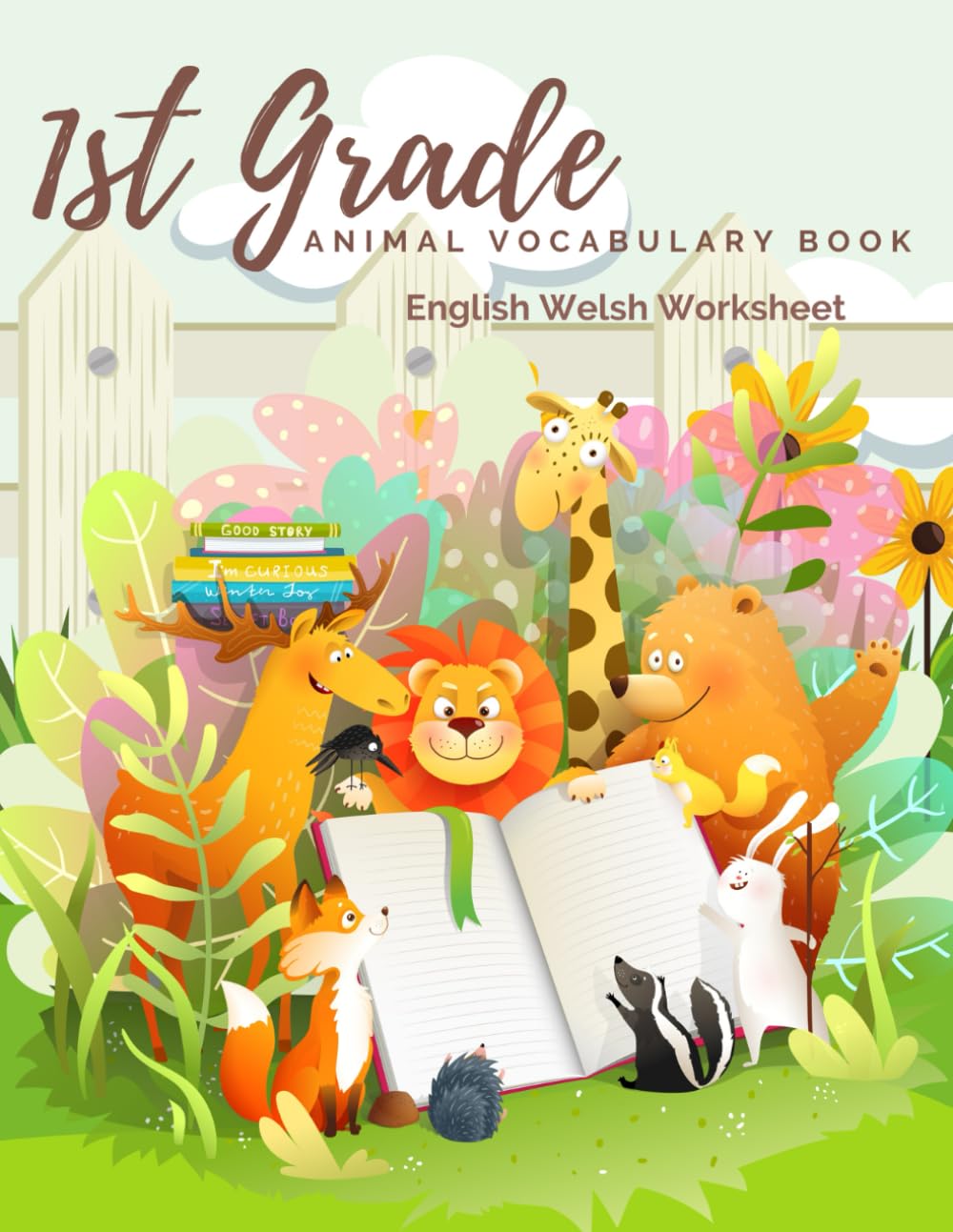 1st Grade Animal Vocabulary Book - English Welsh Worksheet: Easy and ...