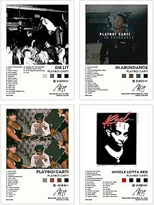 Amazon.com: Playboi Poster Carti Album Cover Signed Limited Poster Print Rapper Music Posters ...
