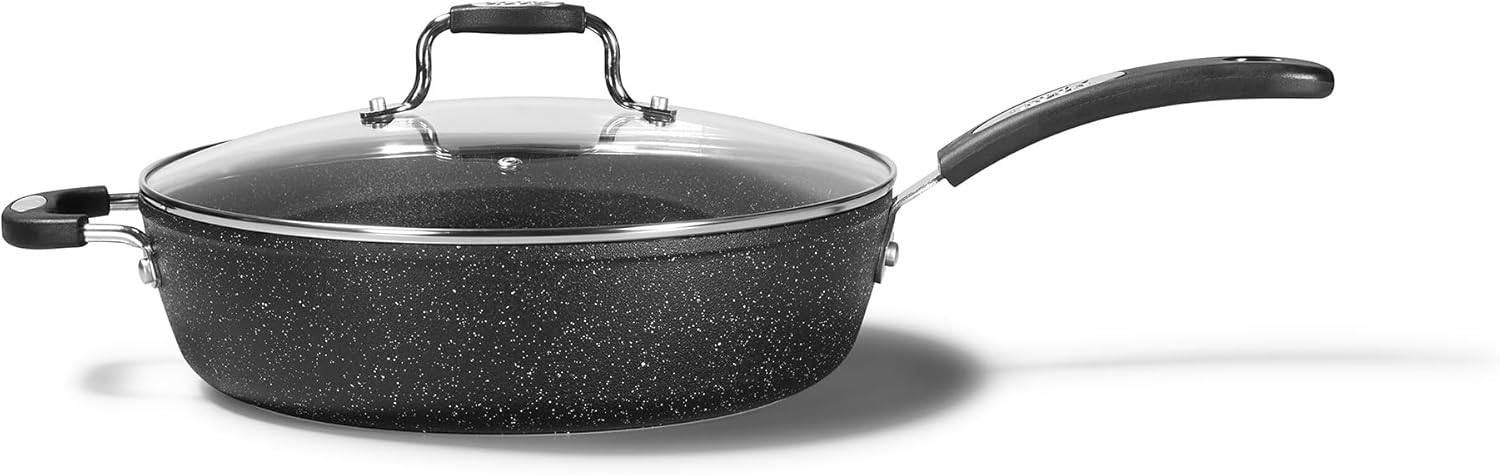 Amazon.com: Starfrit The Rock 12'' (30cm) Non-Stick Jumbo Cooker Pan ...